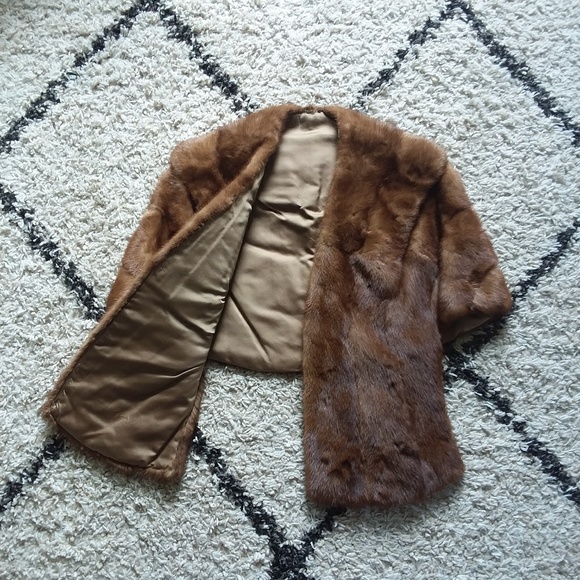 Vintage | Jackets & Coats | Vintage Fur Cape Shawl | Poshmark